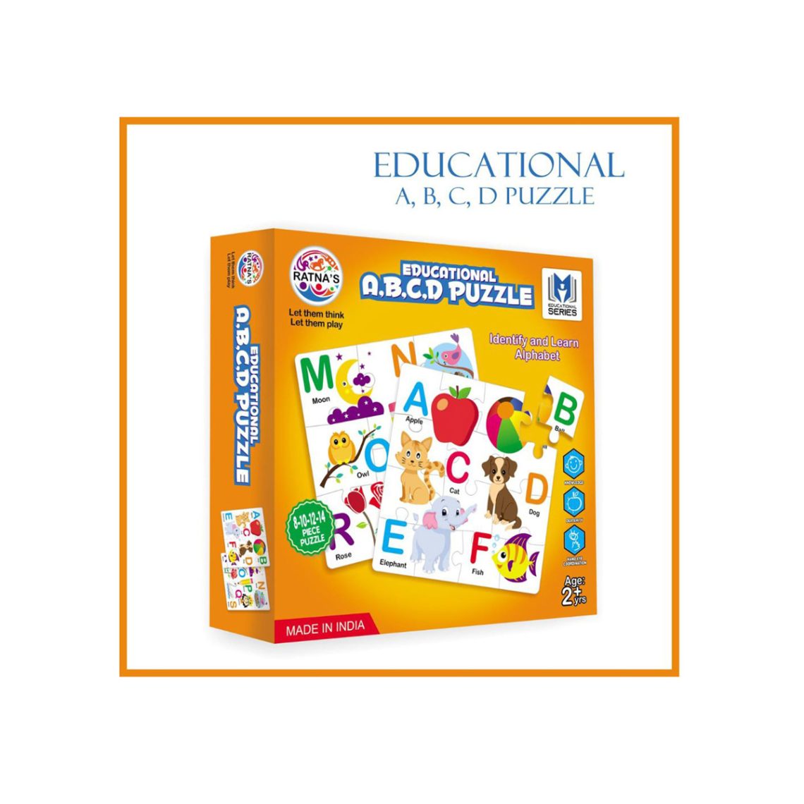 Giant Floor Alphabet Puzzle – Jumbo ABC Learning Mat for Kids – Frizbee
