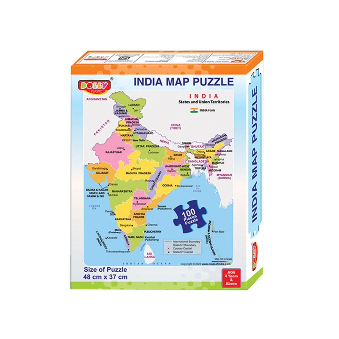 India Map Puzzle – Learn Indian States & Capitals – Frizbee